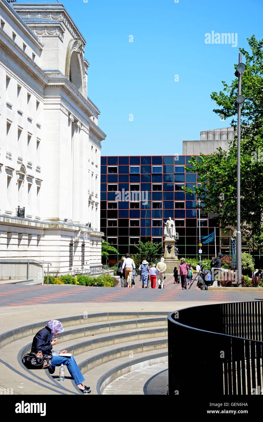 View of Baskerville House to left hand side in Centenary Square with a ...