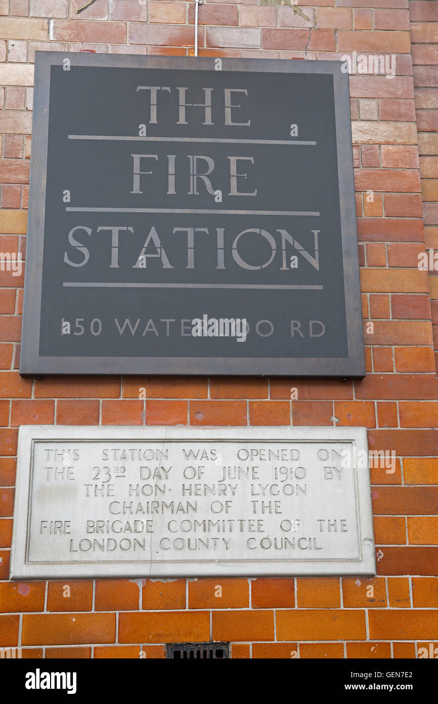 The Fire Station in Waterloo Road is now a cafe, it had been a fire ...