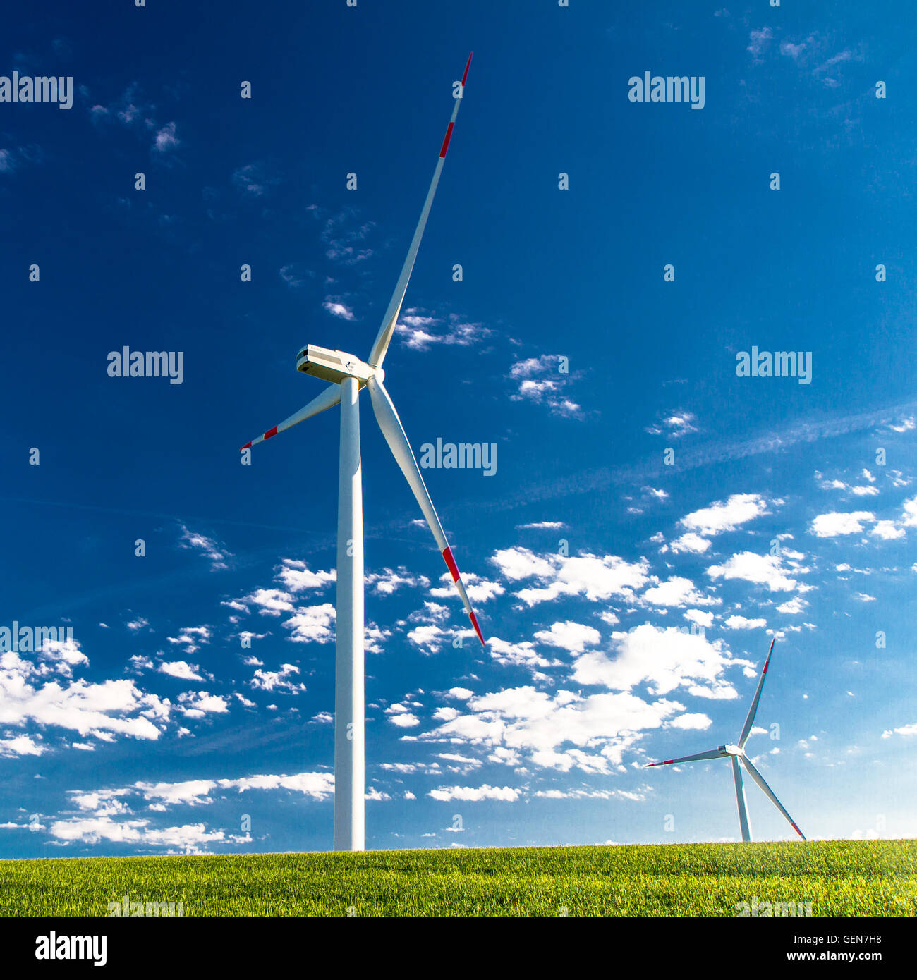 Windmills for electric power production Stock Photo - Alamy