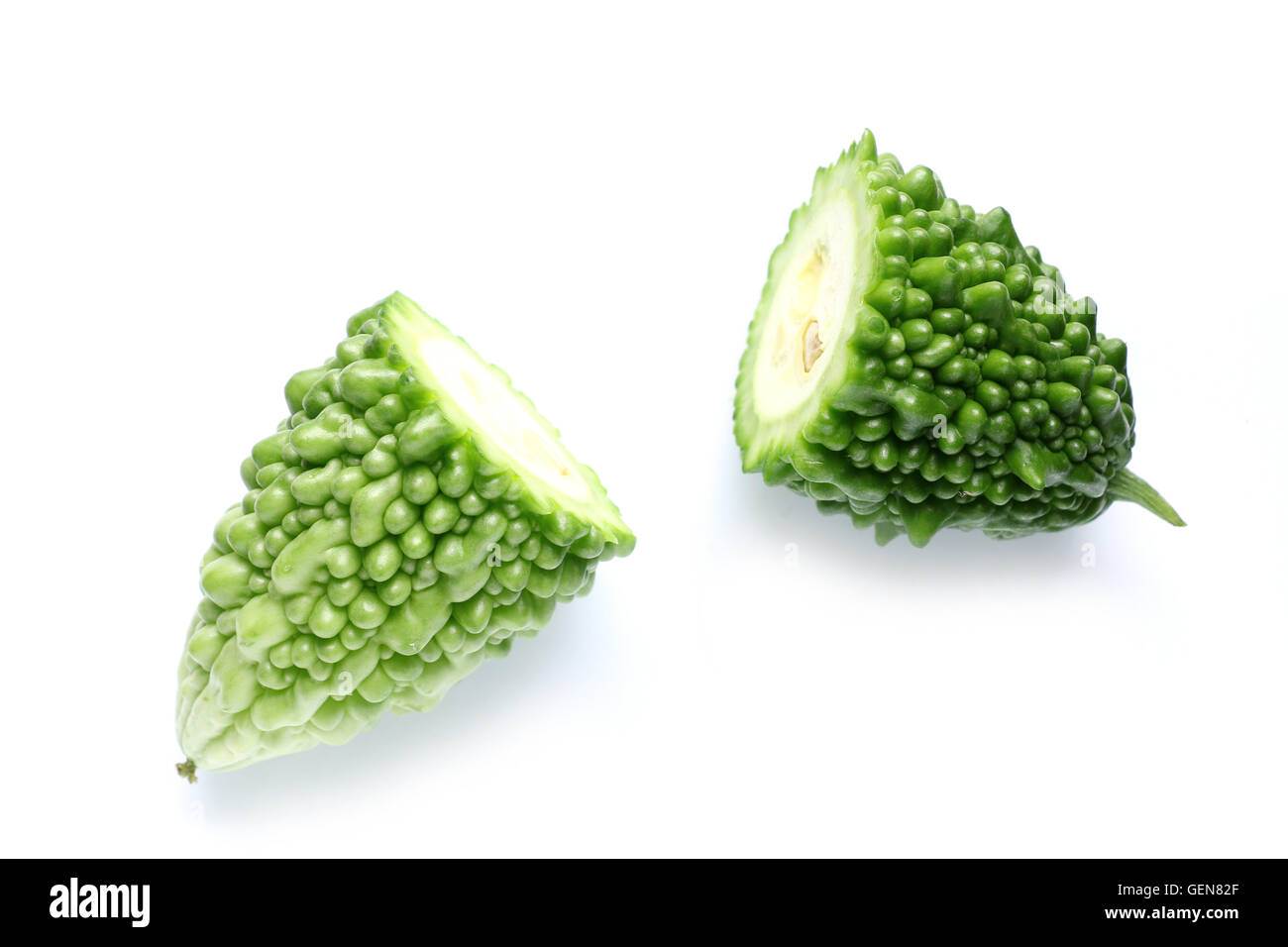 Japanese fresh bitter melon isolated #2 Stock Photo - Alamy