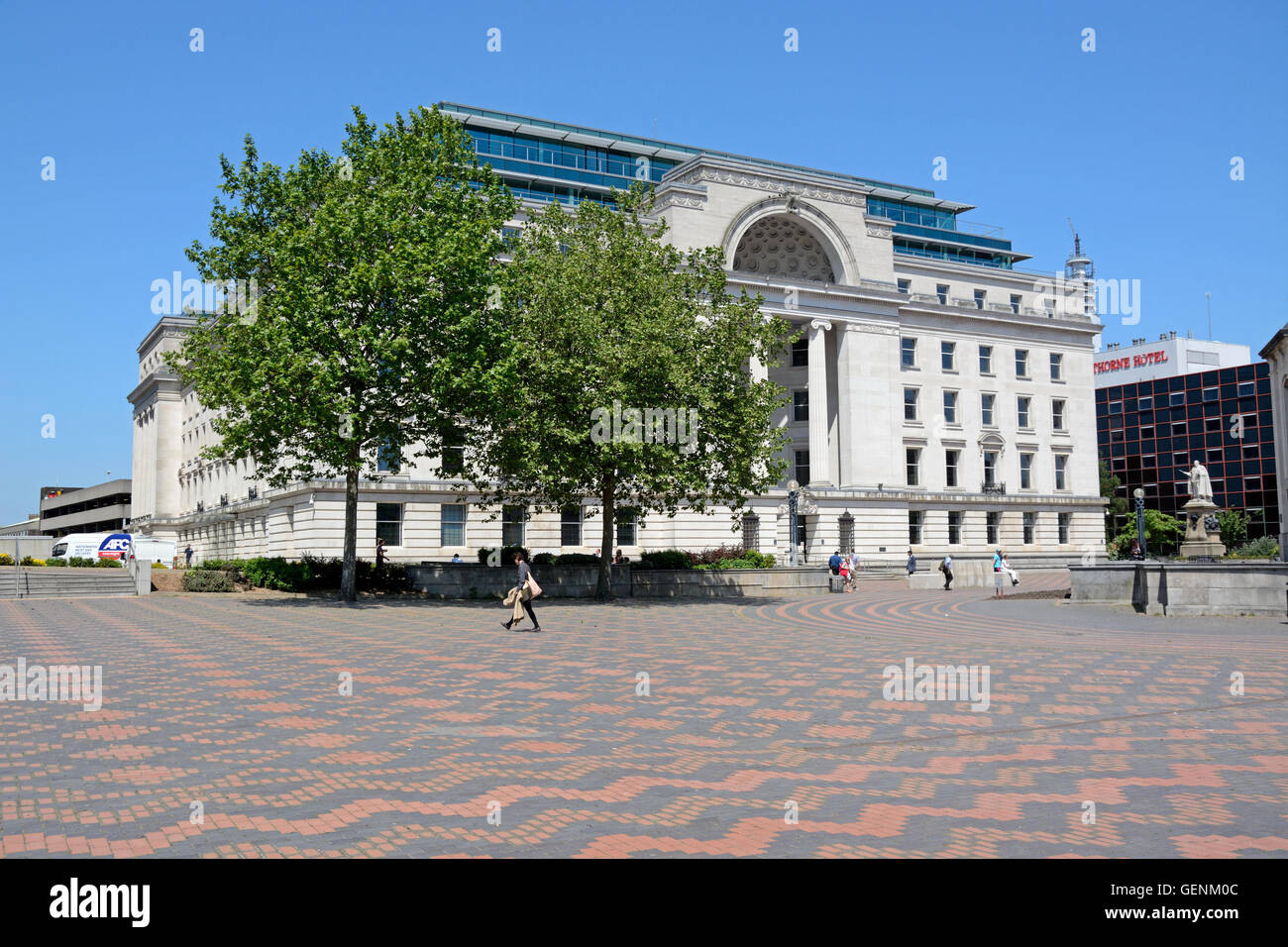 View of Baskerville House in Centenary Square, Birmingham, England, UK ...