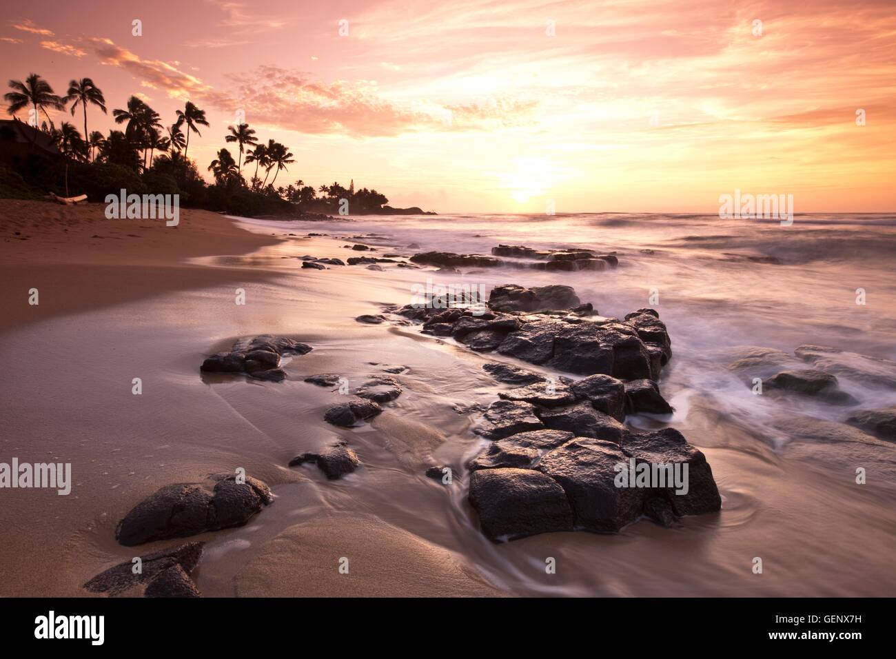 Wailua beach hi-res stock photography and images - Alamy