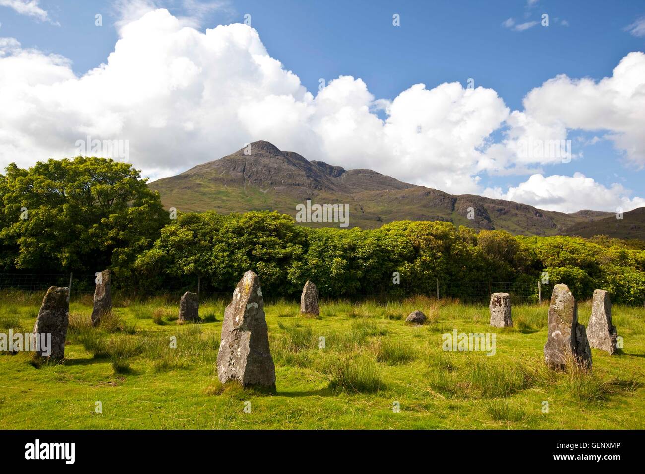Stone circle, Scotland Stock Photo - Alamy