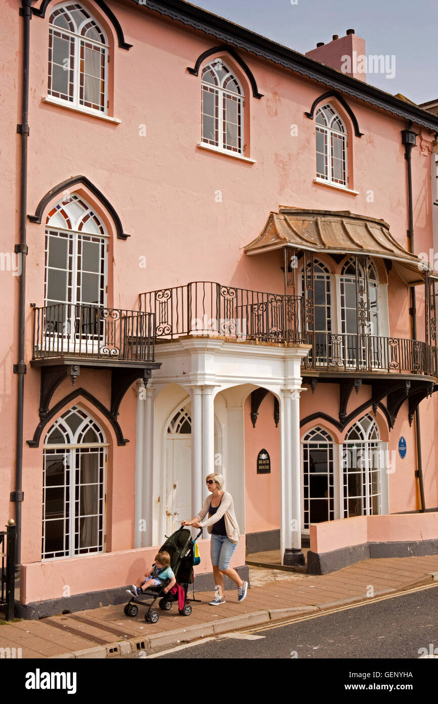 UK, England, Devon, Sidmouth, The Esplanade, Beach House, the first ...