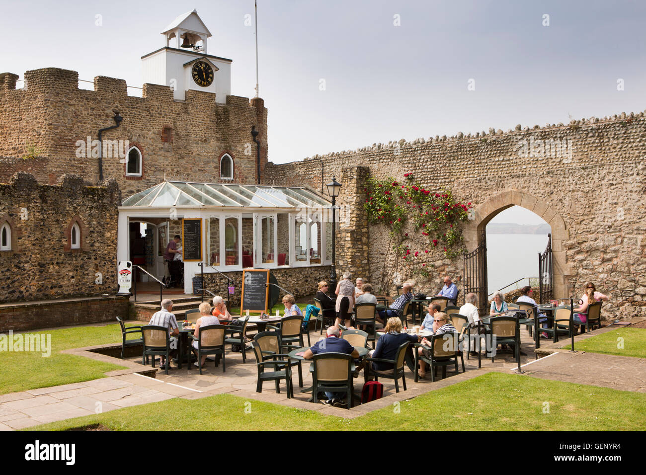 Clock tower café sidmouth hi-res stock photography and images - Alamy