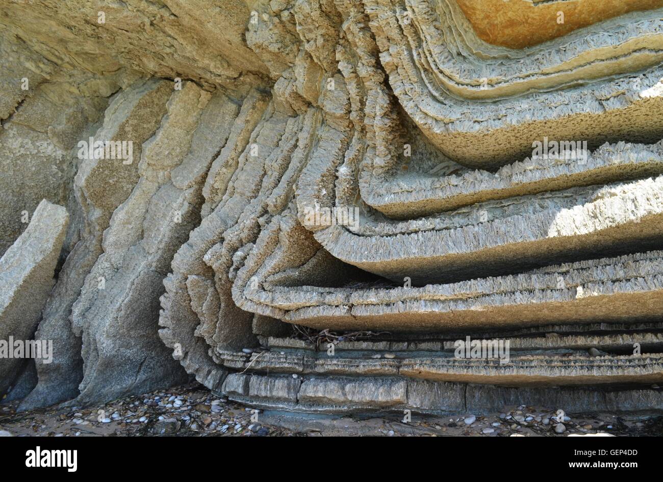 Folded layers rock hi-res stock photography and images - Alamy