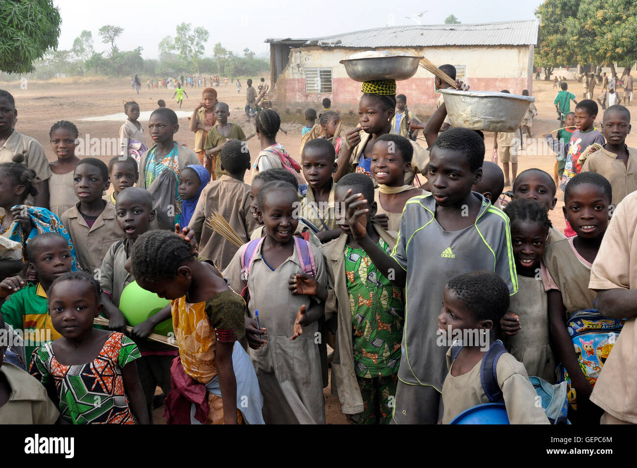 Benin, Taneka village, daily life Stock Photo - Alamy