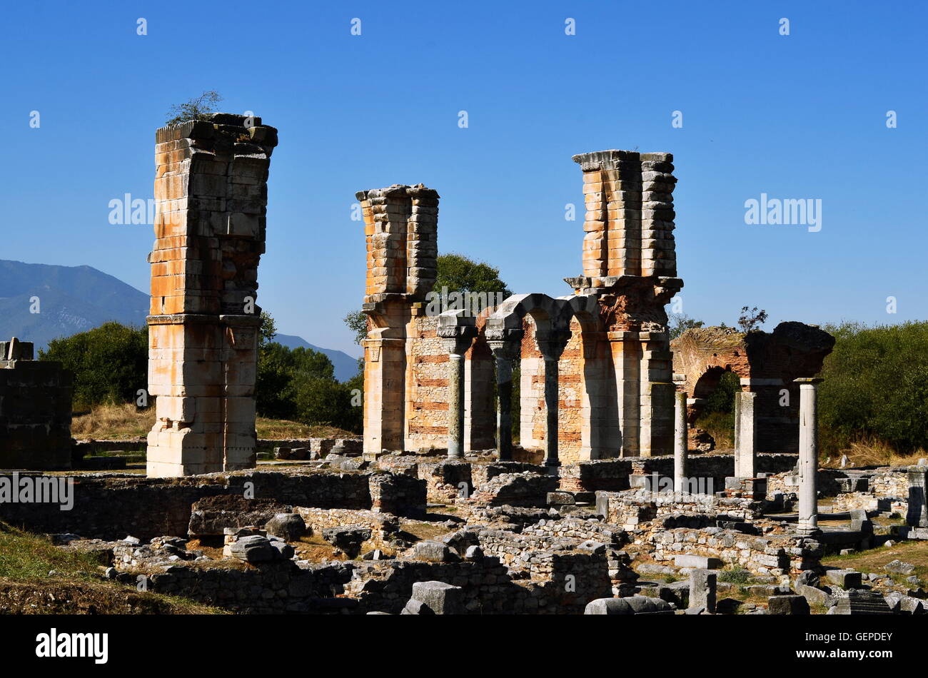 geography / travel, Greece, Thrace, archeological area of ancient ...