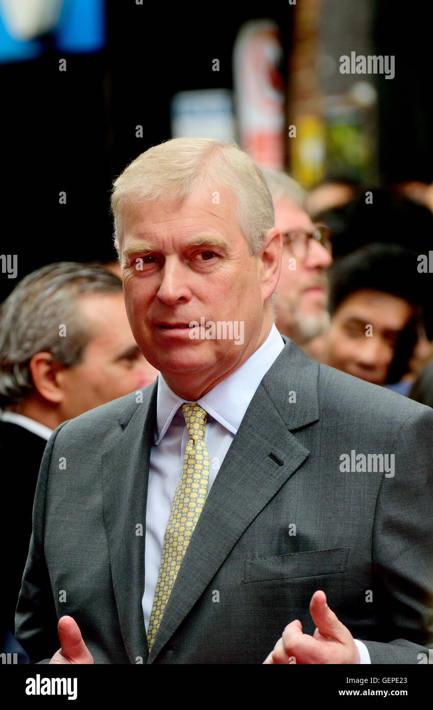 London, UK, 25th July 2016. HRH Prince Andrew, Duke of York, at the ...