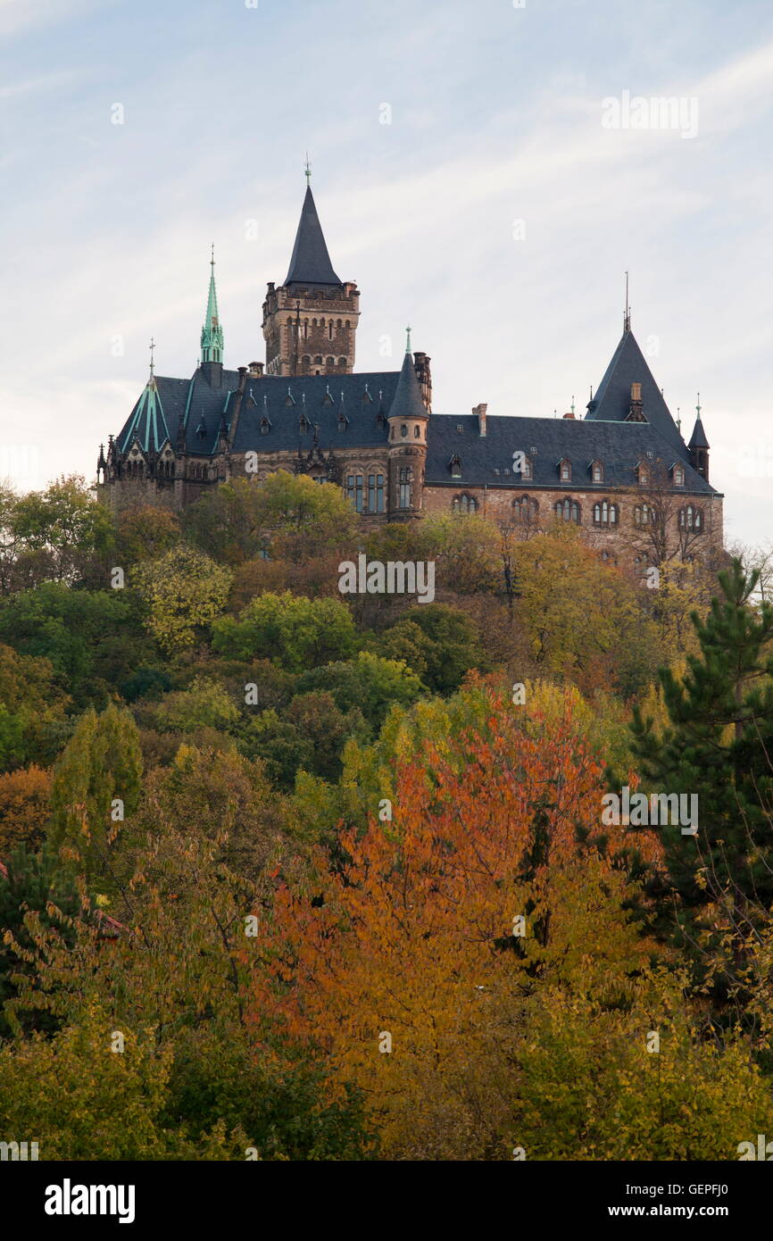 geography / travel, Germany, Saxony-Anhalt, Wernigerode, castle Stock ...
