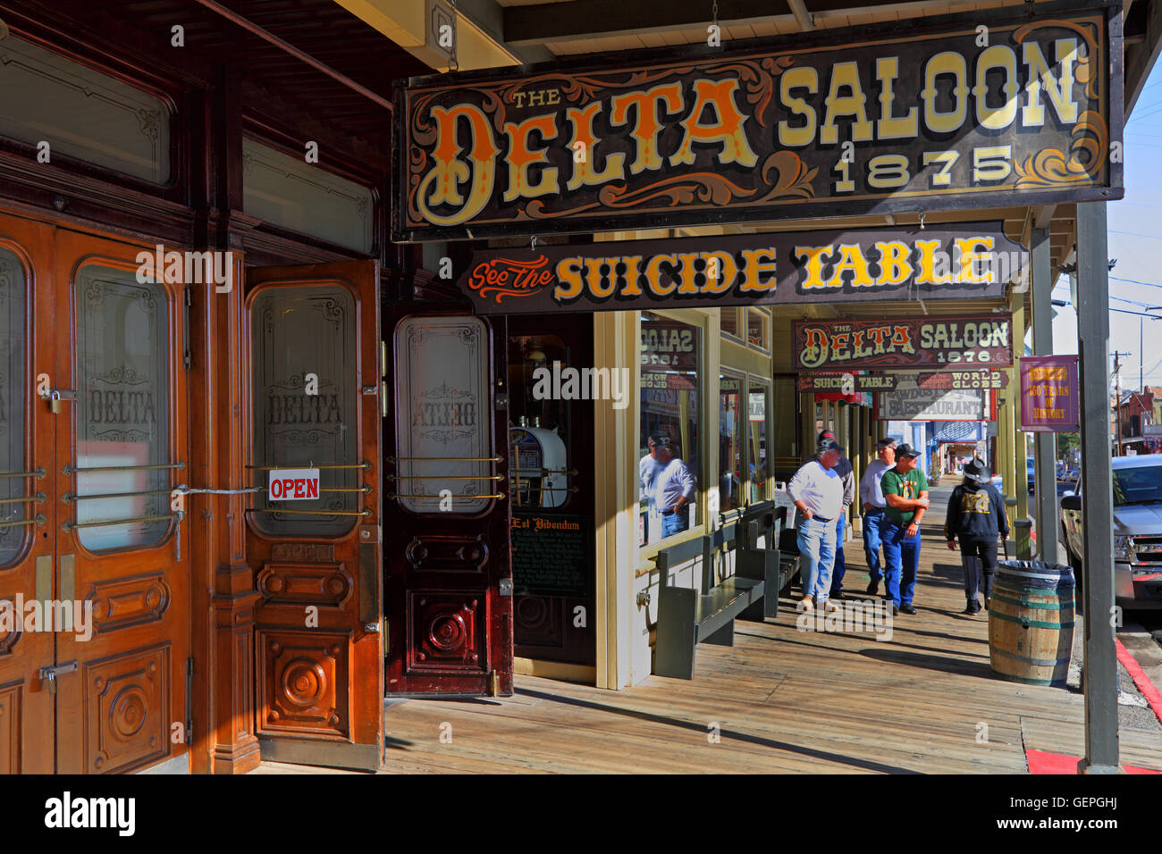 geography / travel, USA, Nevada, Virginia City, Delta Saloon (1875 ...