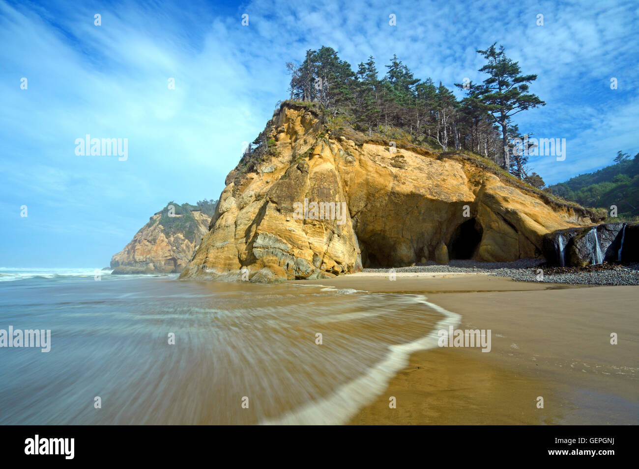 geography / travel, USA, Oregon, Fall Creek Falls, Hug Point, Cannon ...