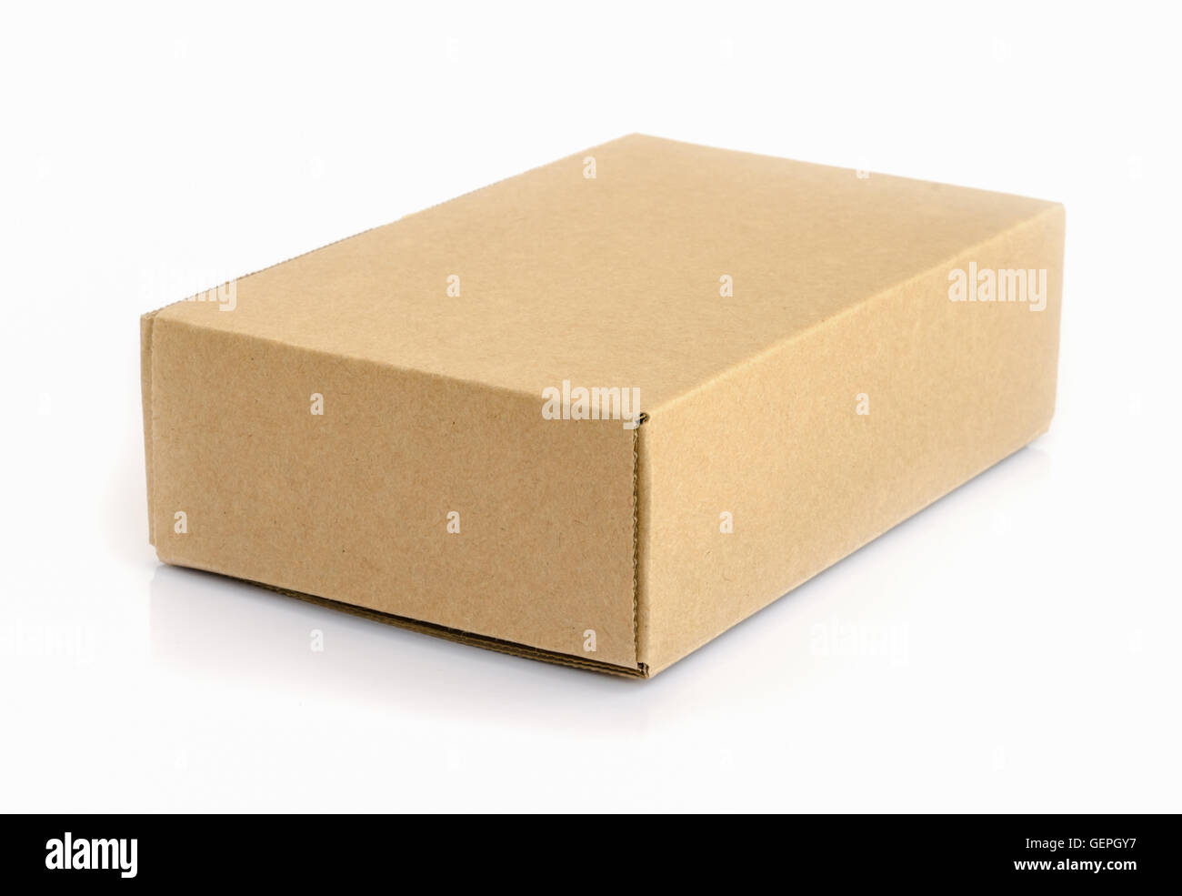 cardboard box isolated on a white background Stock Photo - Alamy