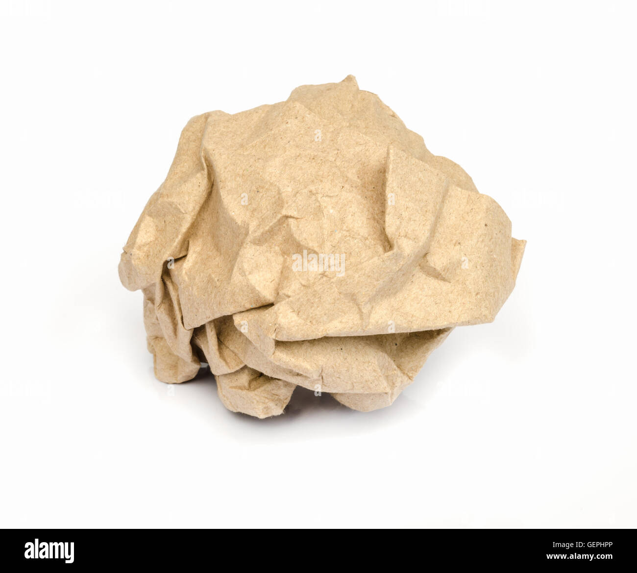 recycle paper ball isolated on a white background Stock Photo - Alamy