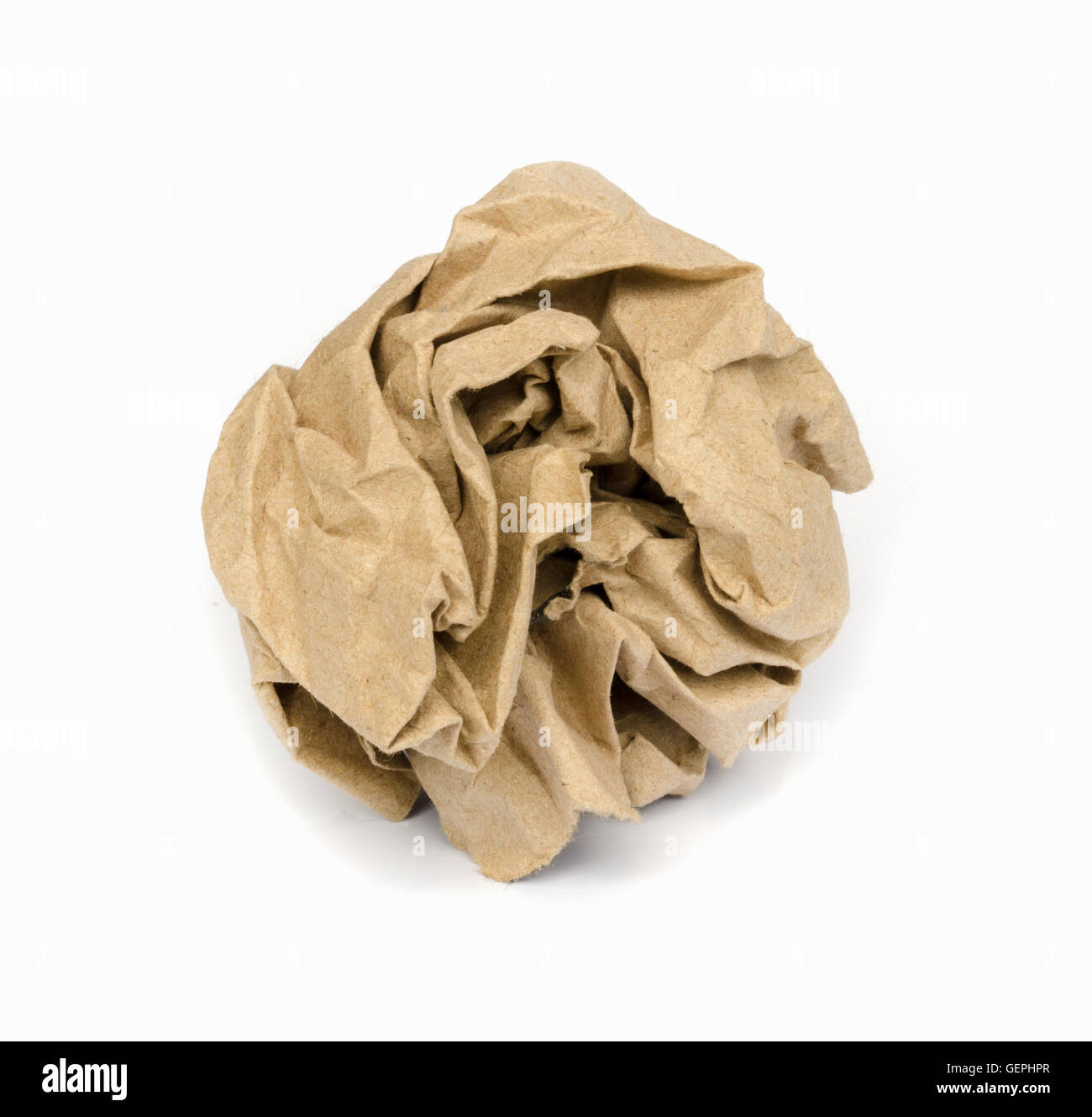 recycle paper ball isolated on a white background Stock Photo - Alamy