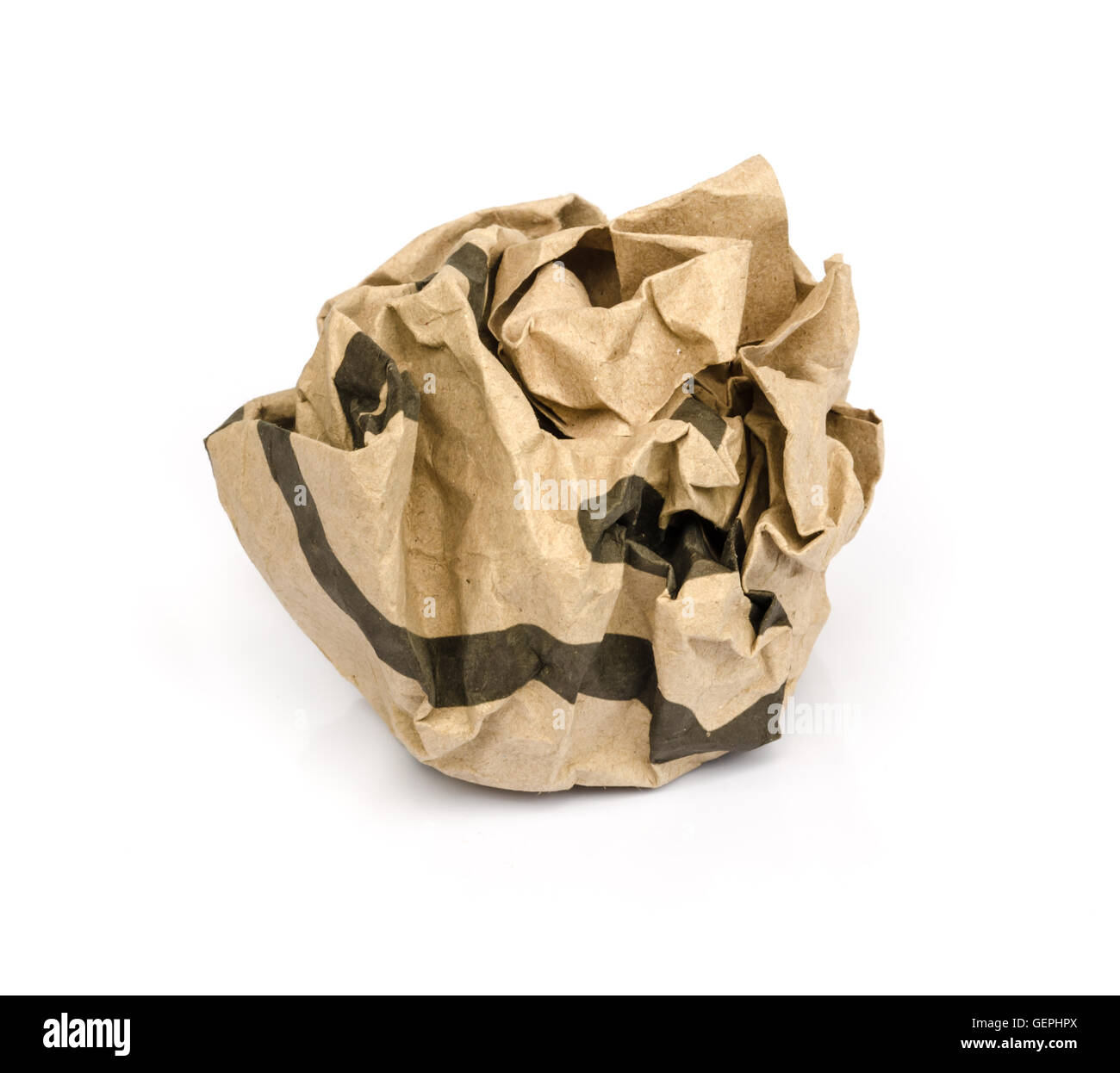 recycle paper ball isolated on a white background Stock Photo - Alamy