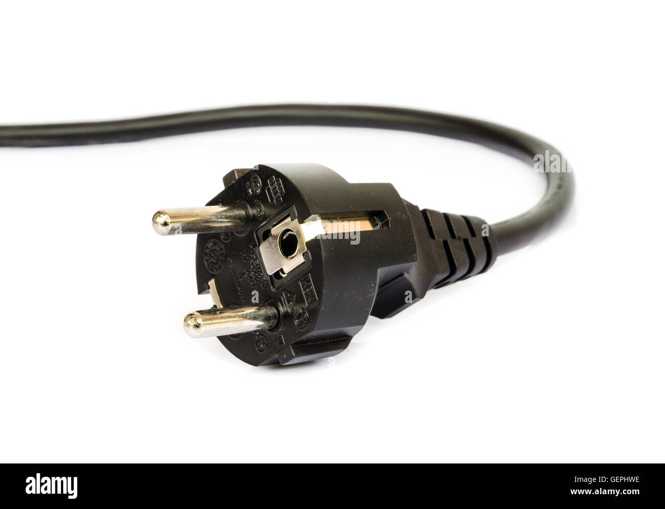 Computer cablel Plugs Isolated on White Background Stock Photo - Alamy