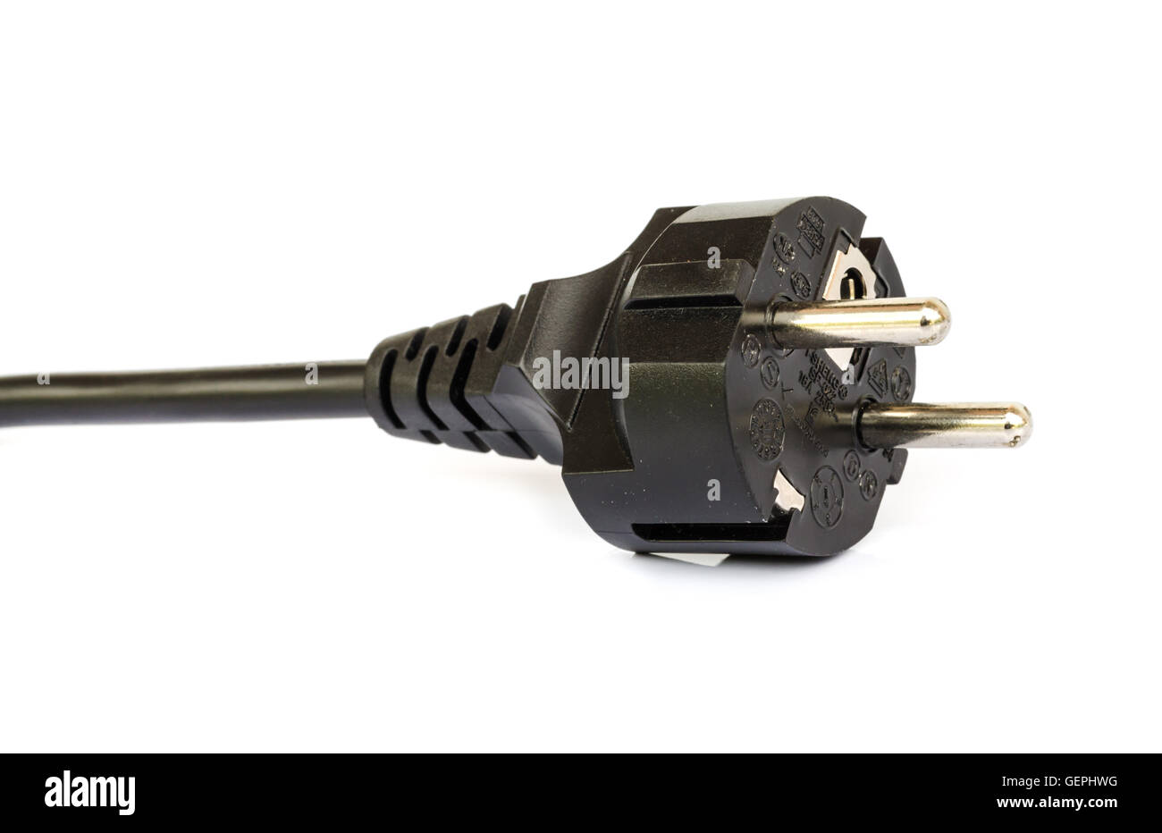 Computer cablel Plugs Isolated on White Background Stock Photo - Alamy