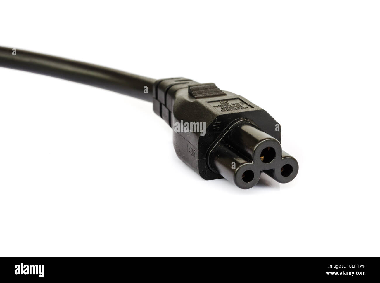 Computer cablel Plugs Isolated on White Background Stock Photo - Alamy