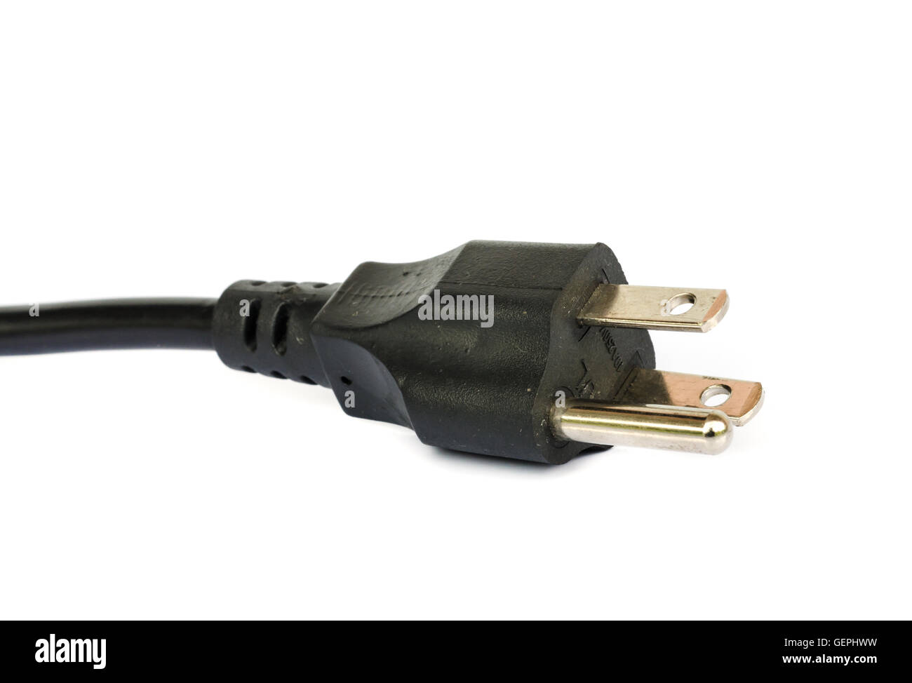 Computer cablel Plugs Isolated on White Background Stock Photo - Alamy