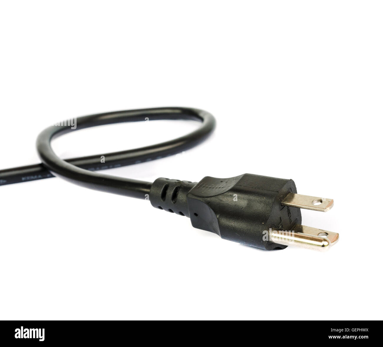 Computer cablel Plugs Isolated on White Background Stock Photo - Alamy