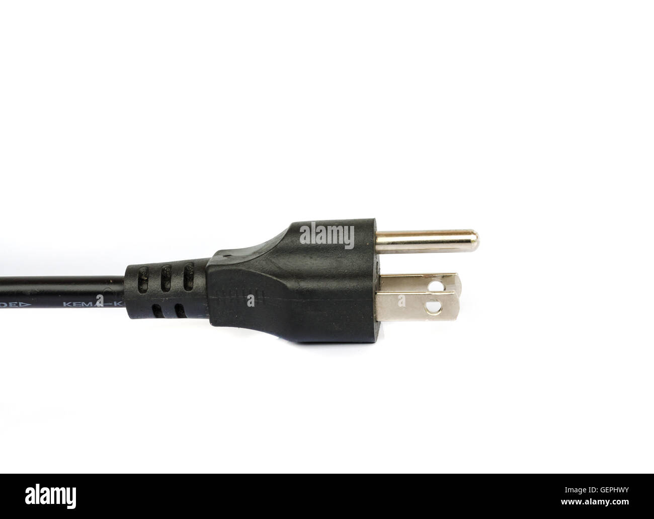 Computer cablel Plugs Isolated on White Background Stock Photo - Alamy