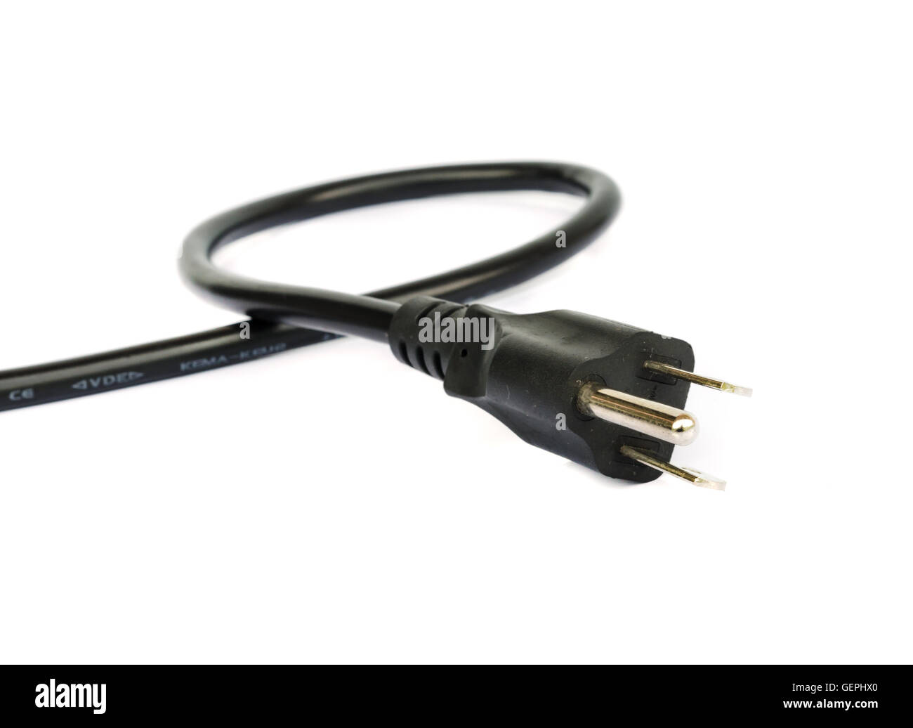 Computer cablel Plugs Isolated on White Background Stock Photo - Alamy