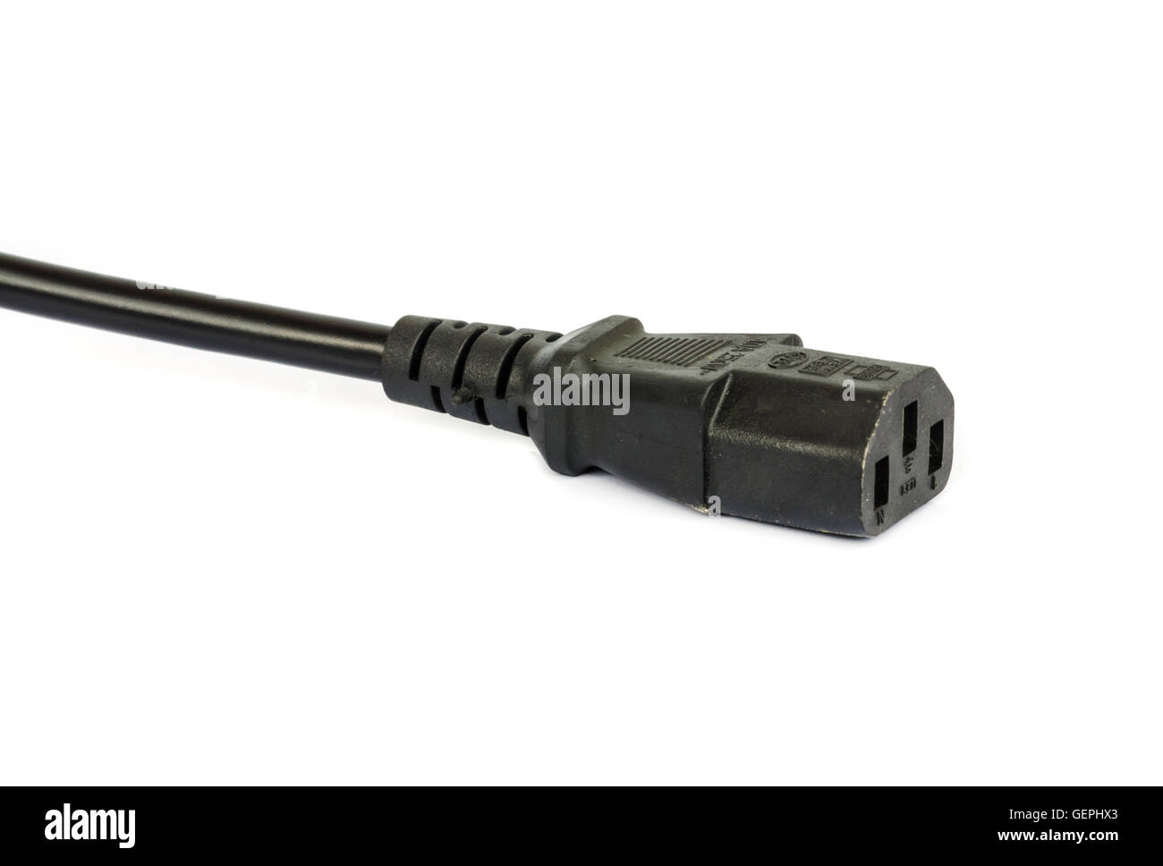 Computer cablel Plugs Isolated on White Background Stock Photo - Alamy