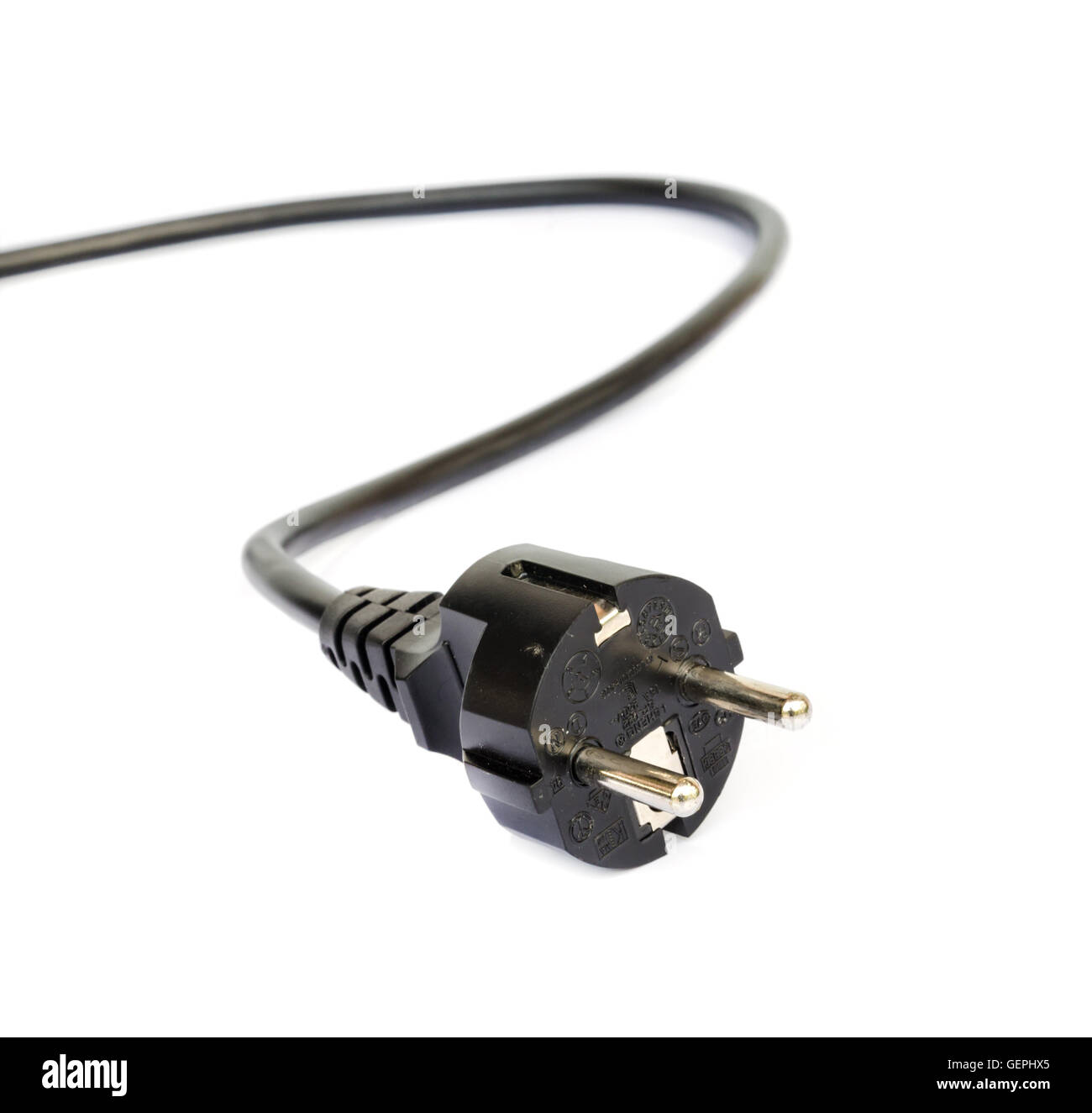 Computer cablel Plugs Isolated on White Background Stock Photo - Alamy