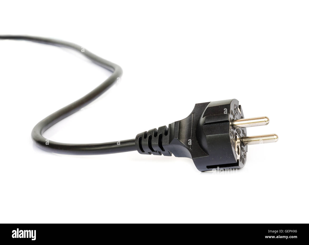 Computer cablel Plugs Isolated on White Background Stock Photo - Alamy