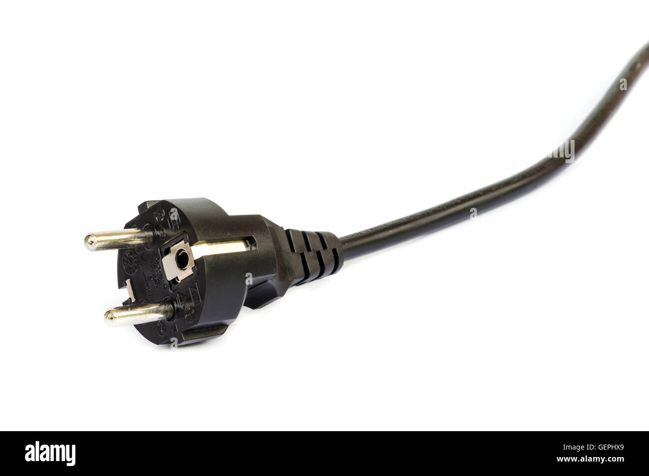 Computer cablel Plugs Isolated on White Background Stock Photo - Alamy