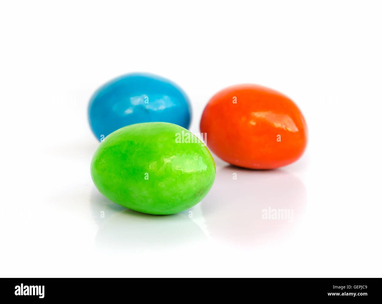 Close up of colorful chocolate coated candy Stock Photo - Alamy