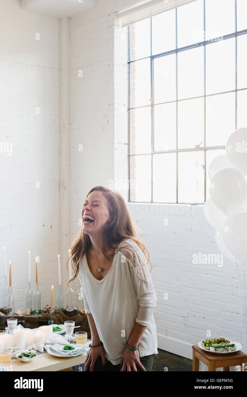 Woman laughing hi-res stock photography and images - Alamy