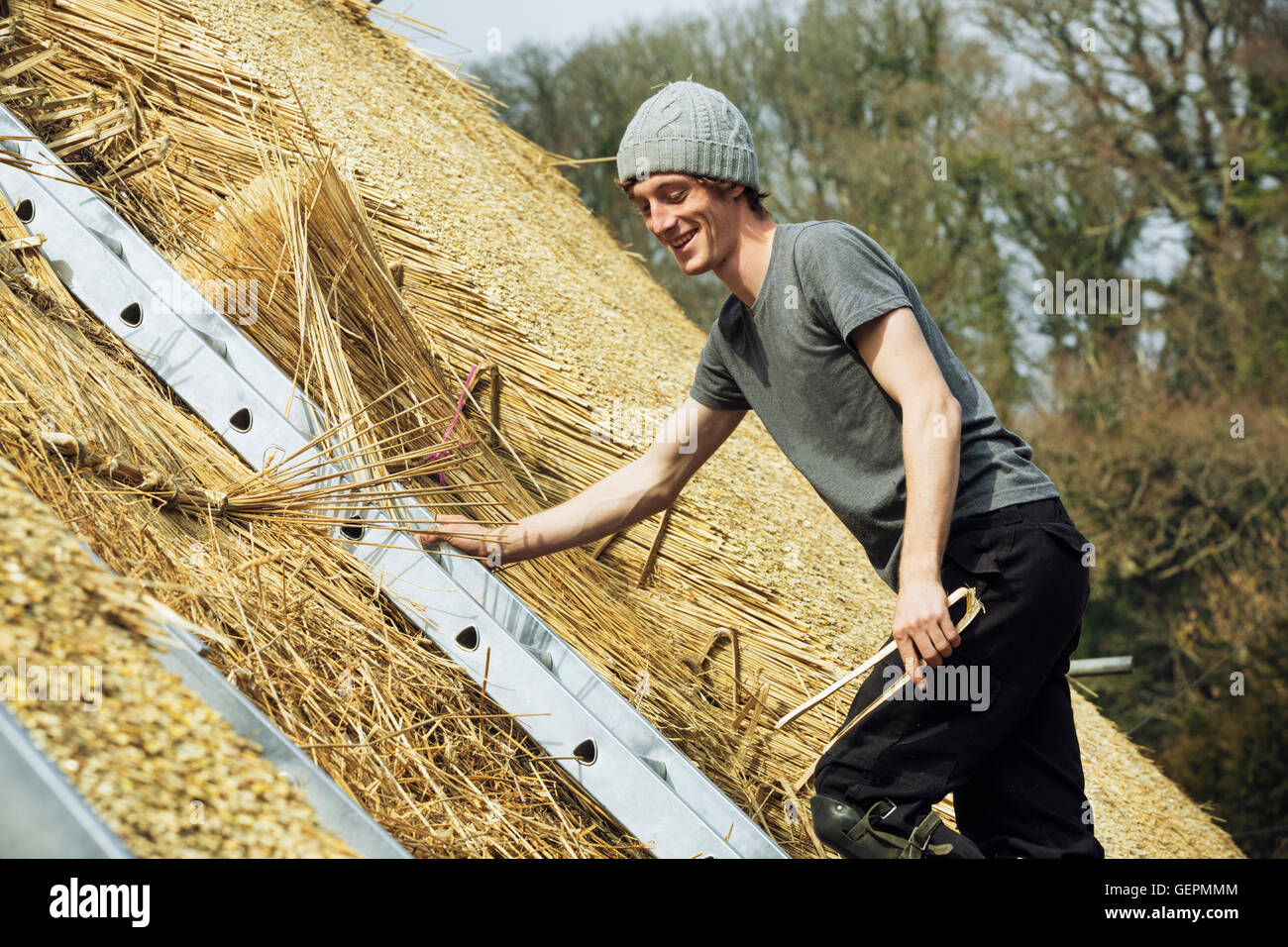 Roof ladder hi-res stock photography and images - Alamy