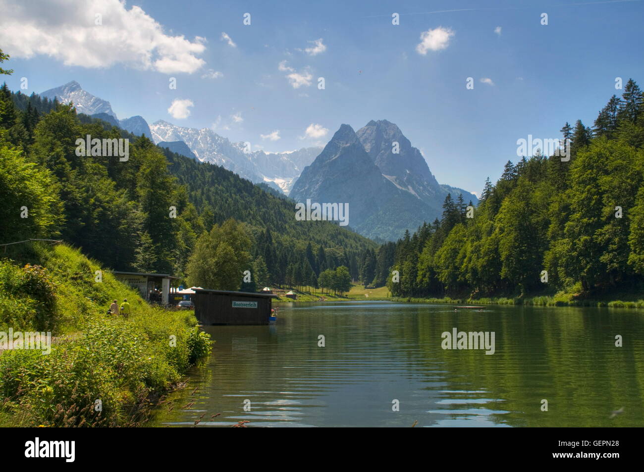 Waxenstein mountain, Bavaria Stock Photo - Alamy