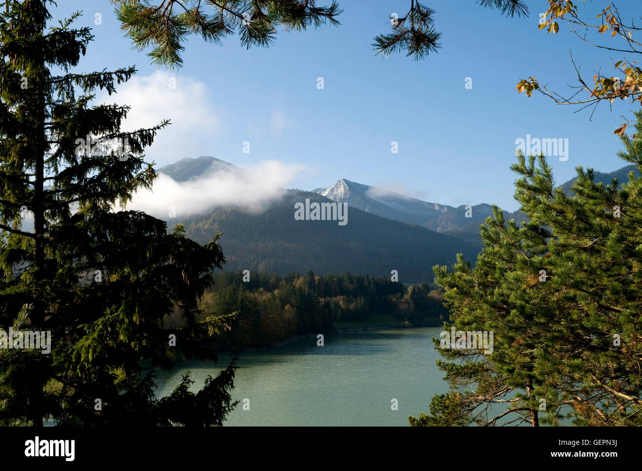 geography / travel, Germany, Bavaria, Sylvenstein Reservoir, Isarwinkel ...