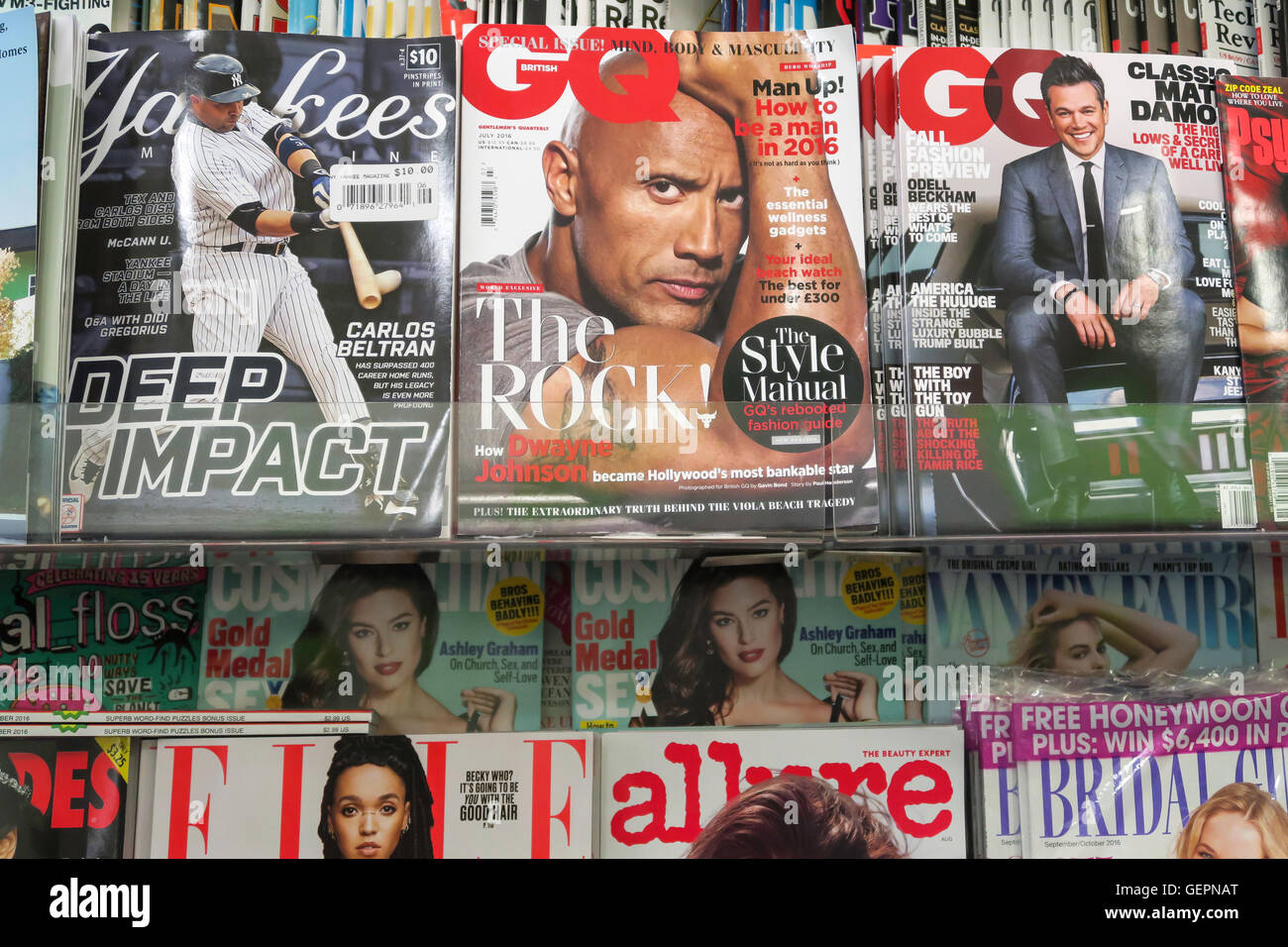 Magazine Stand Featuring Magazine Cover (Covers Stock Photo - Alamy