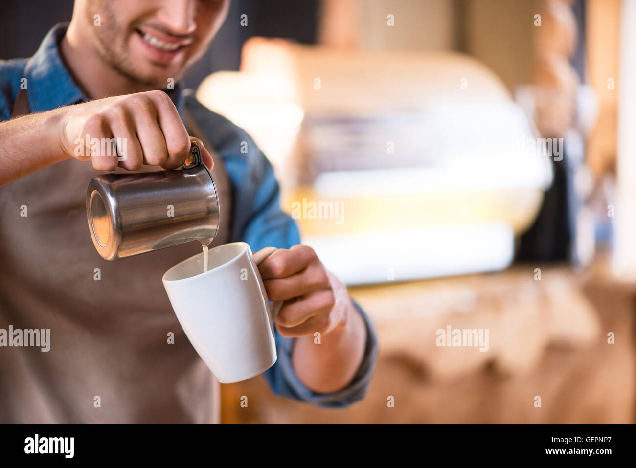 Process of coffee making Stock Photo - Alamy