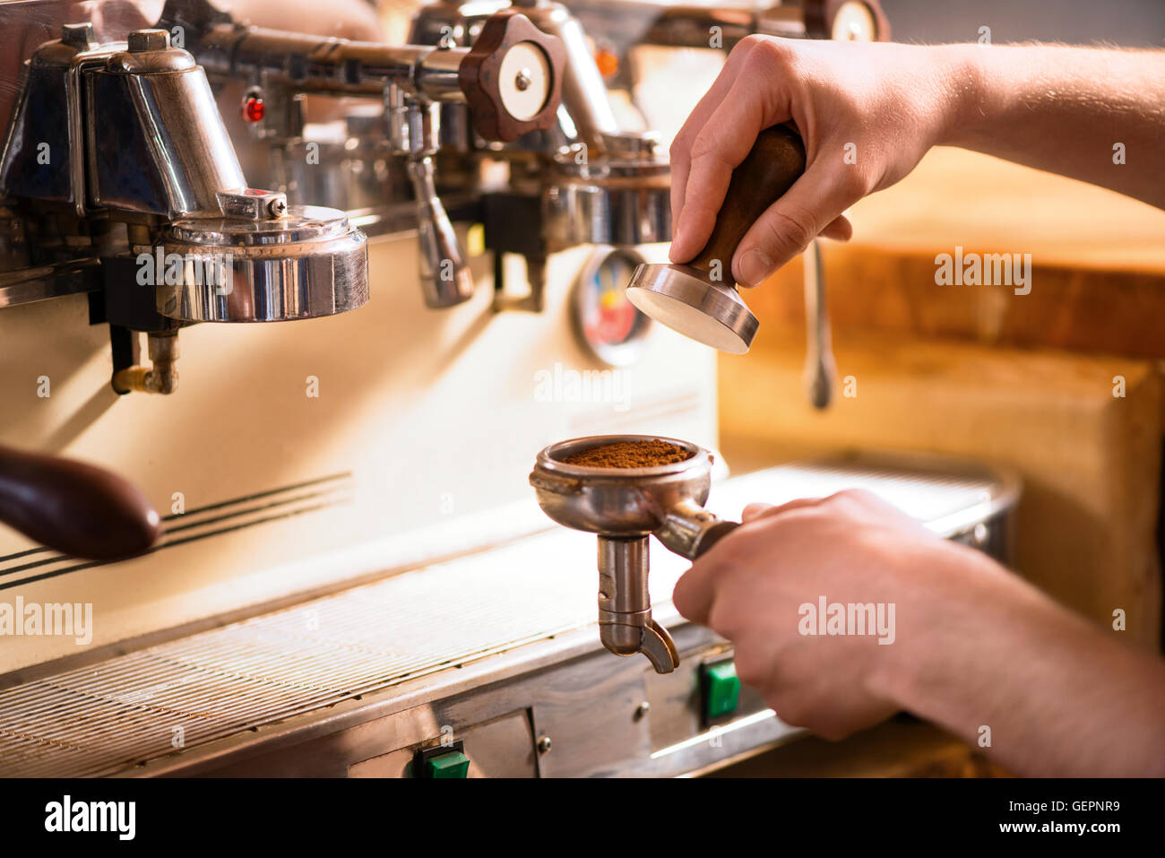 Process of coffee making Stock Photo - Alamy
