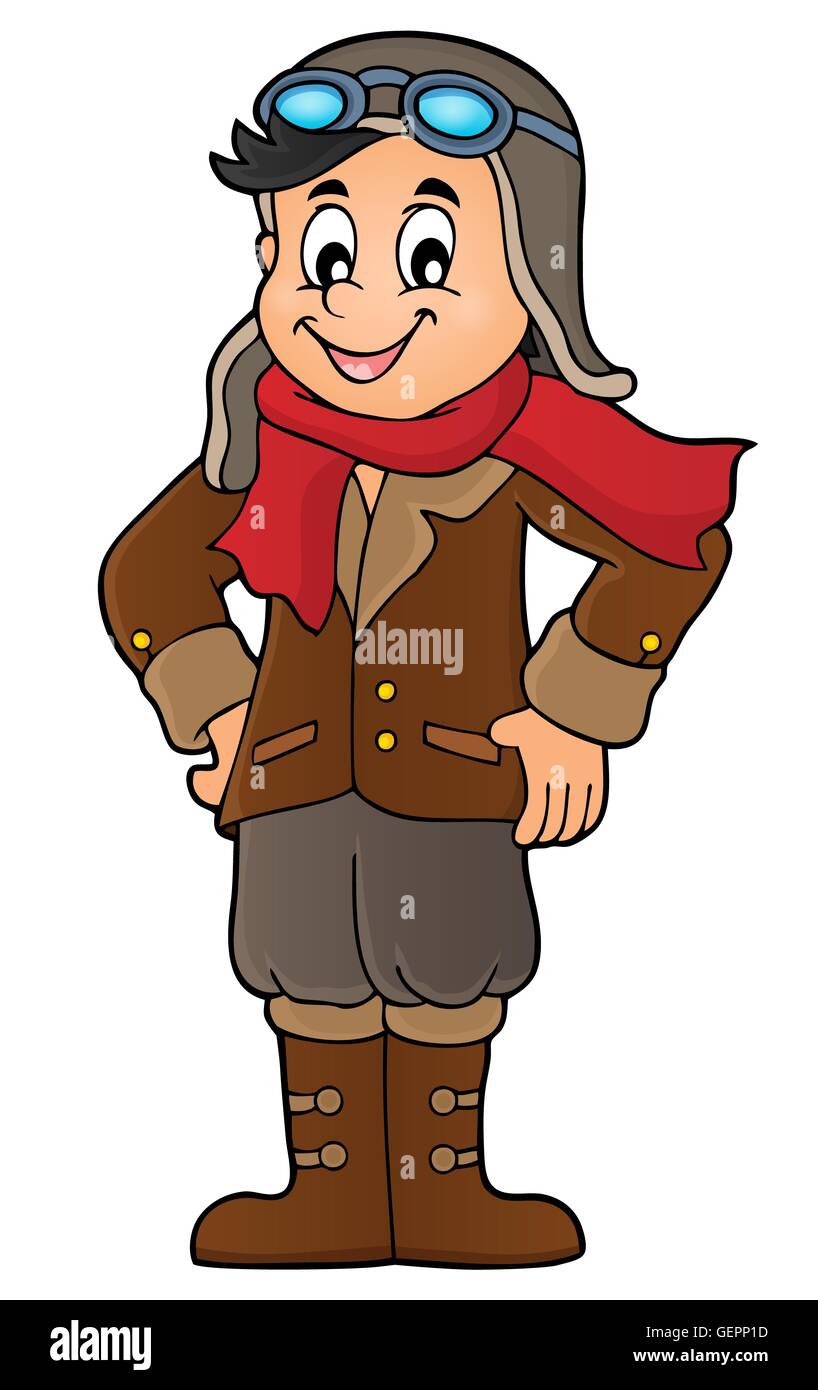 Pilot theme image 1 - picture illustration Stock Photo - Alamy