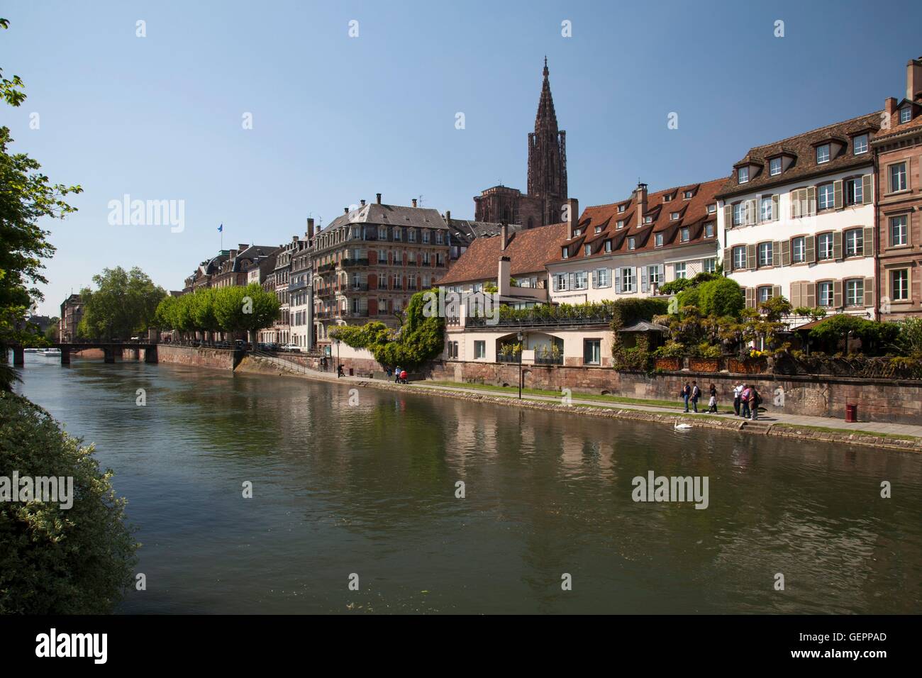 geography / travel, France, Strasbourg, Jll promenade, old town with ...