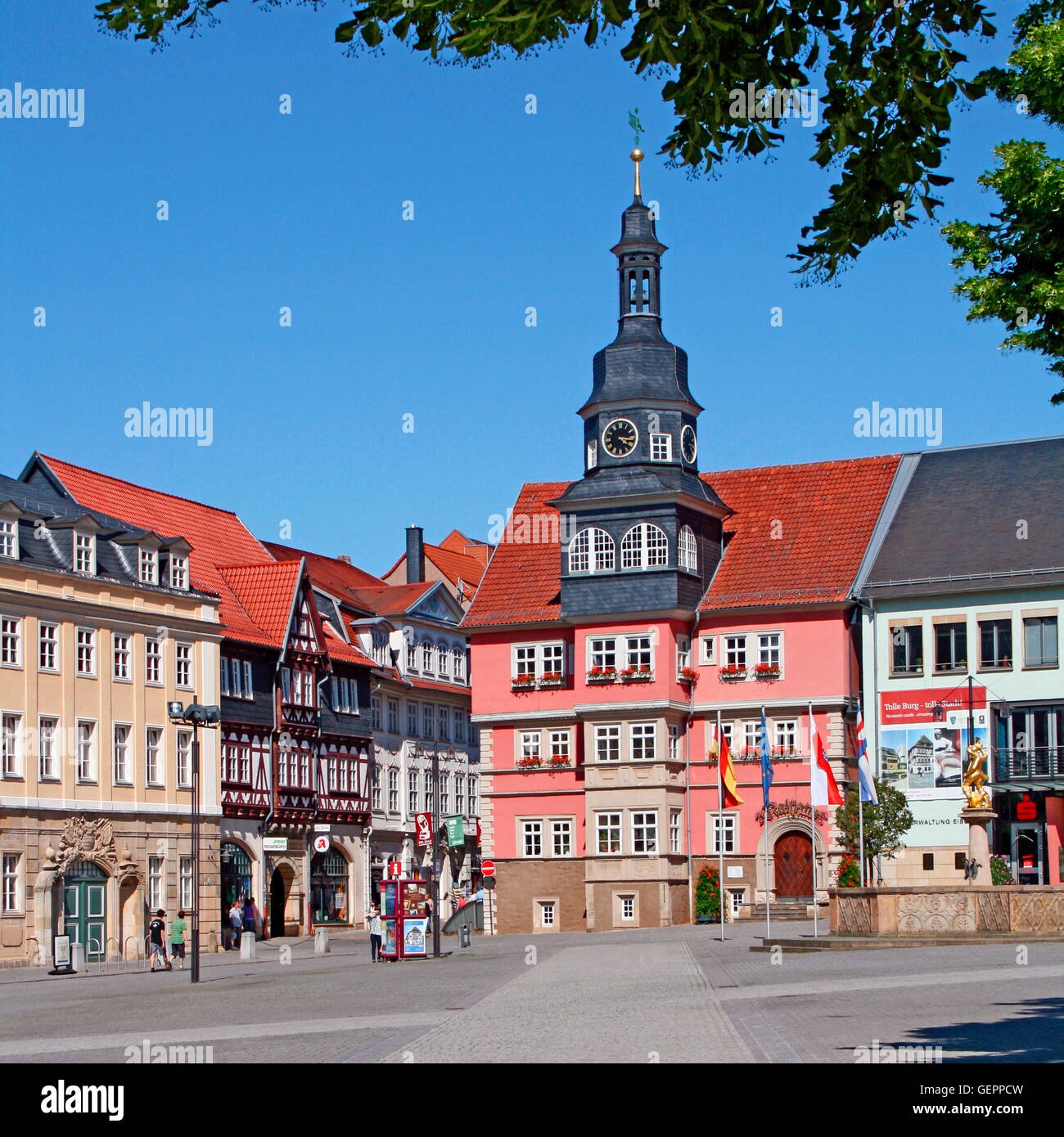 geography / travel, Germany, Thuringia, Eisenach, marketplace, historic ...