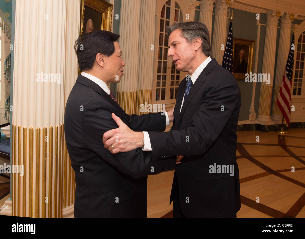 Deputy Secretary Blinken Greets Chinese Executive Vice Foreign Minister ...