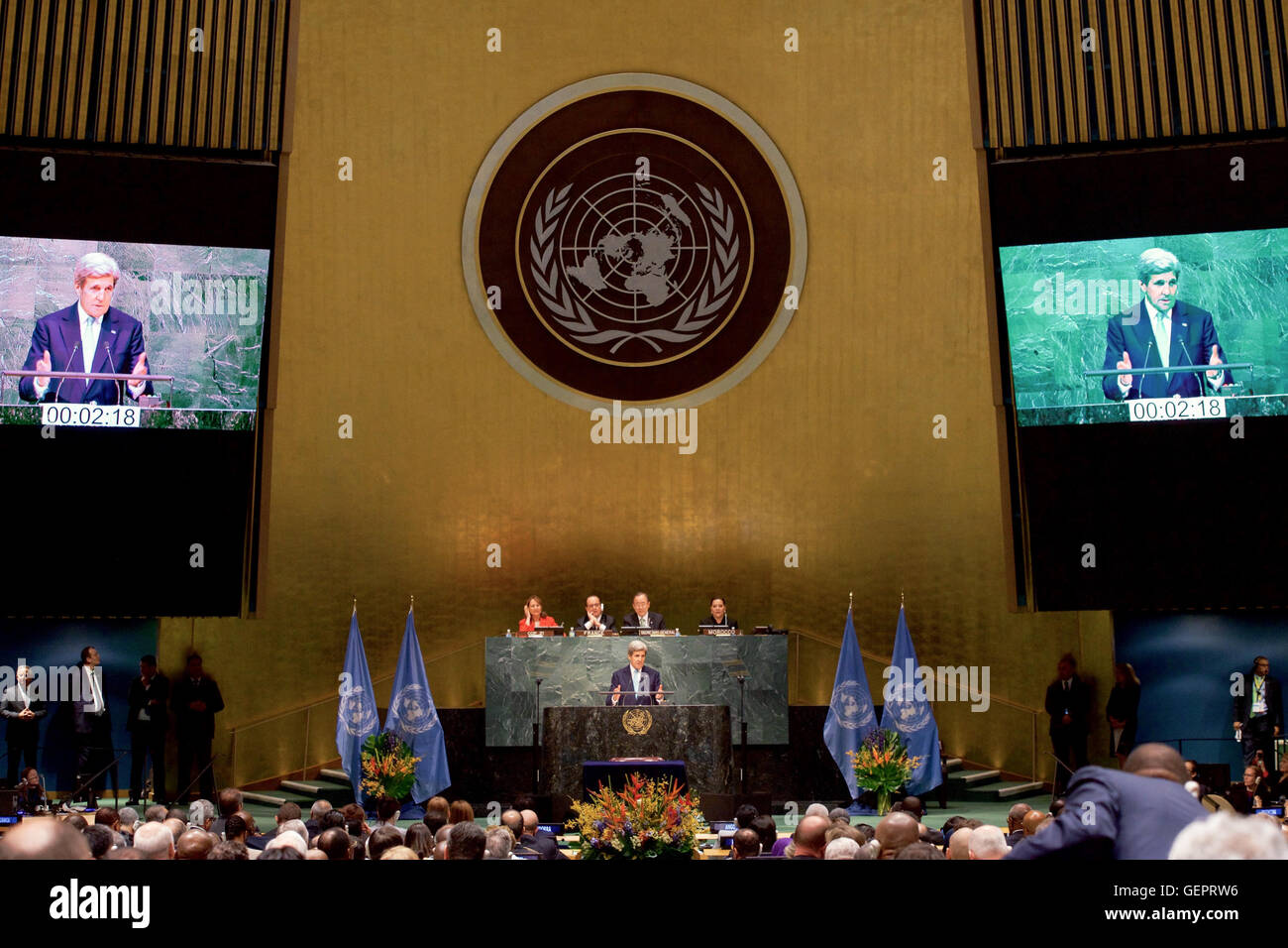 Secretary Kerry Addresses Delegates Before Signing the COP21 Climate ...