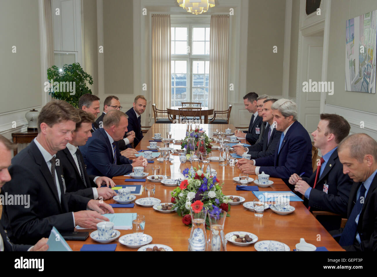 Secretary Kerry and Danish Prime Minister Rasmussen Meet at the Prime ...