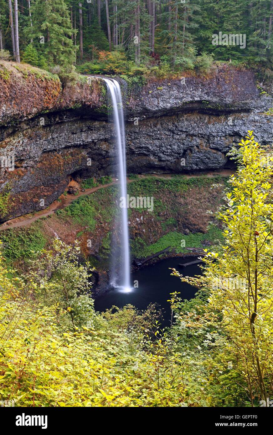 geography / travel, USA, Oregon, South Fall, Silver Falls State Park ...