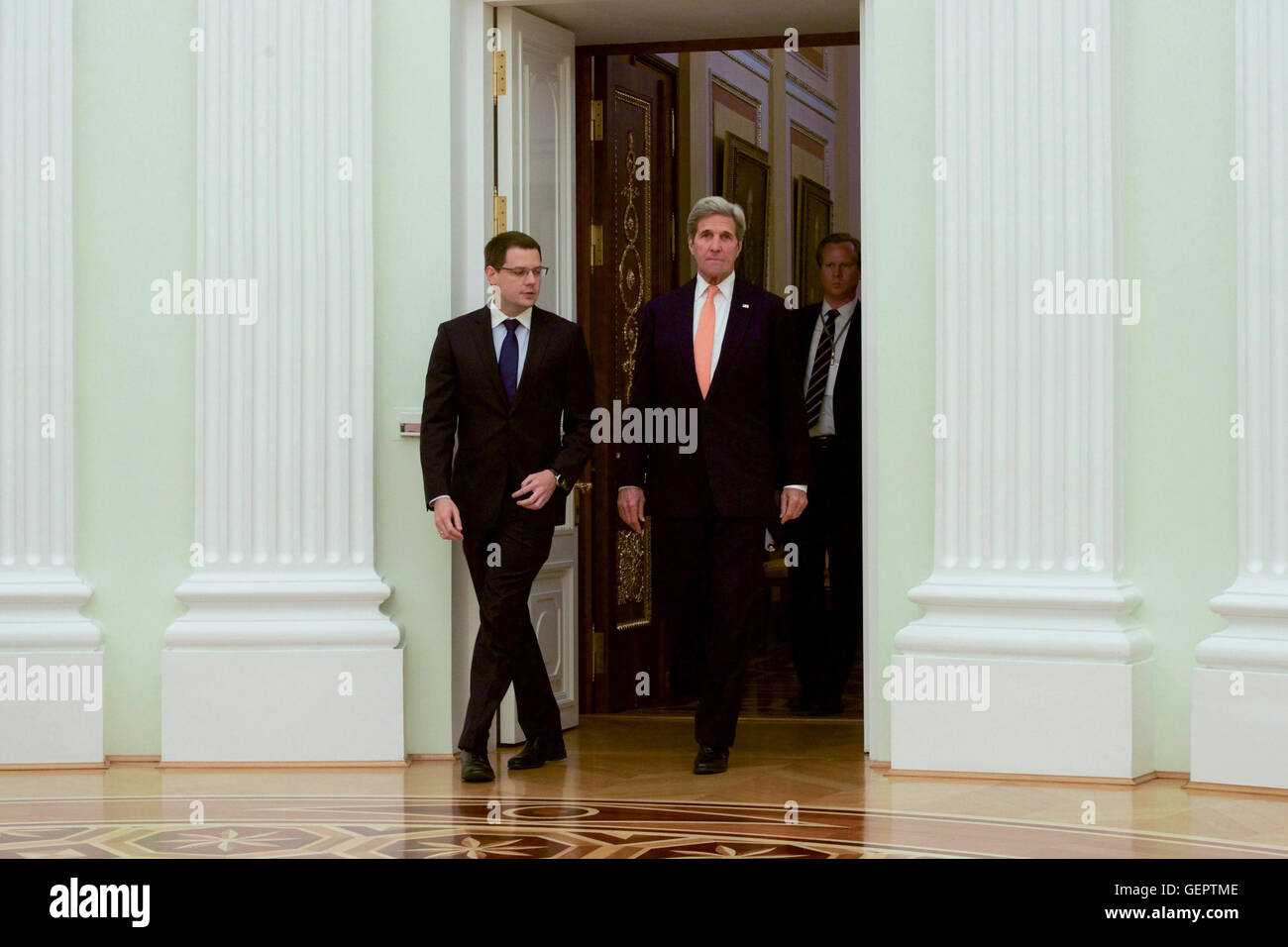 Secretary Kerry Enters a Meeting Room at the Kremlin Stock Photo - Alamy