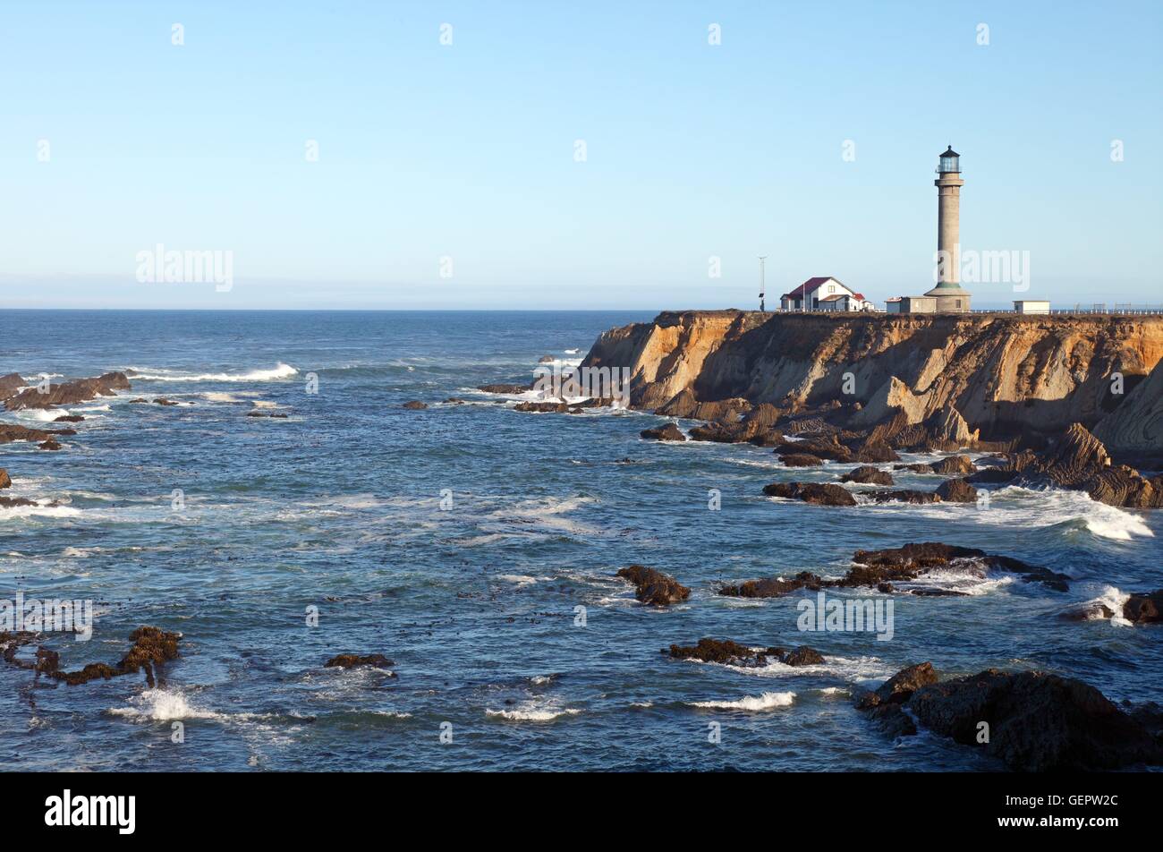 geography / travel, USA, California, Point Arena Light 1869, Mendocino ...