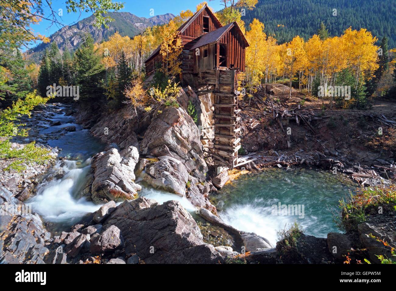 geography / travel, USA, Colorado, Crystal Mill, Marble Stock Photo - Alamy