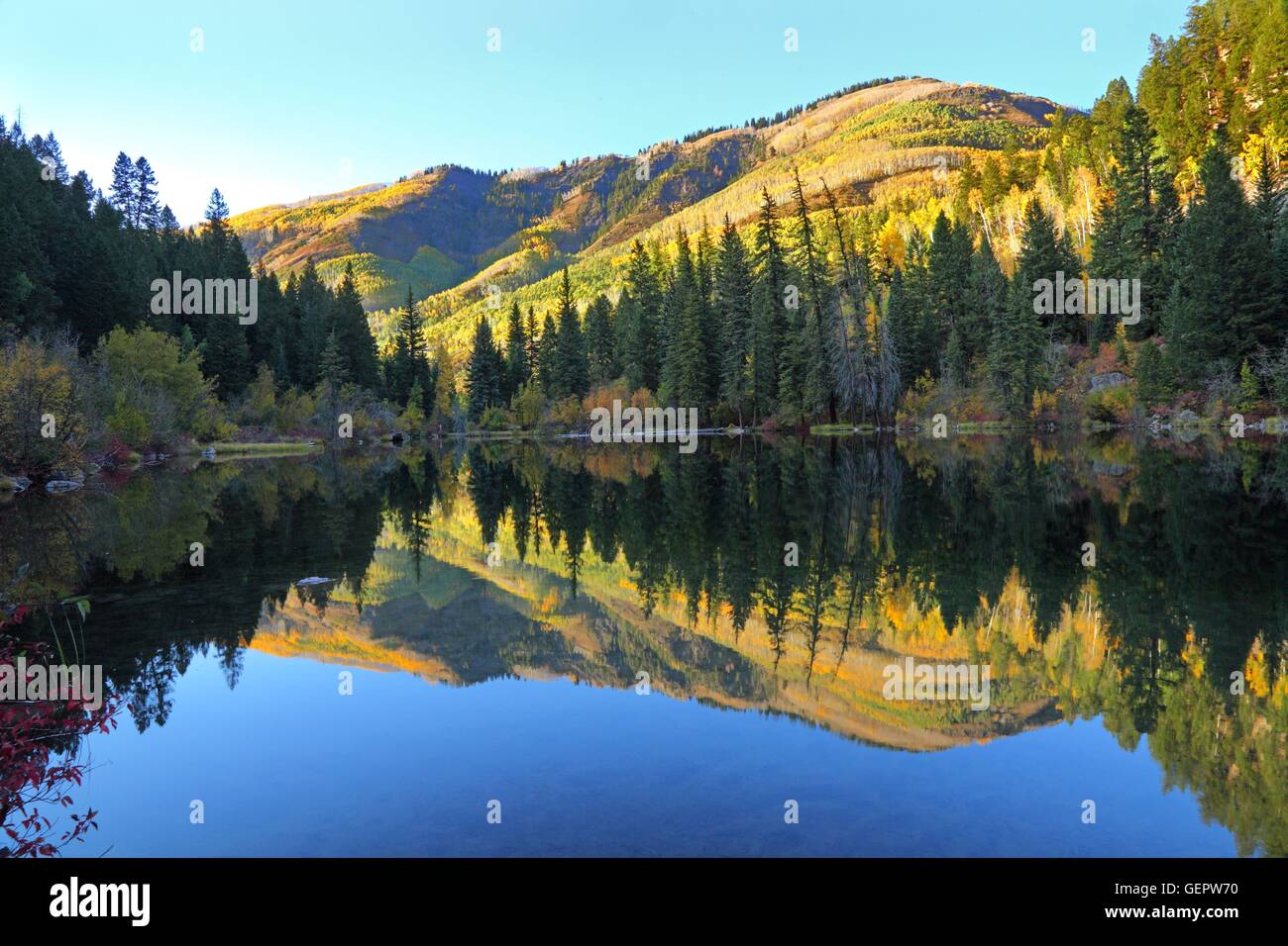 geography / travel, USA, Colorado, Lizard Lake, Marble Stock Photo - Alamy